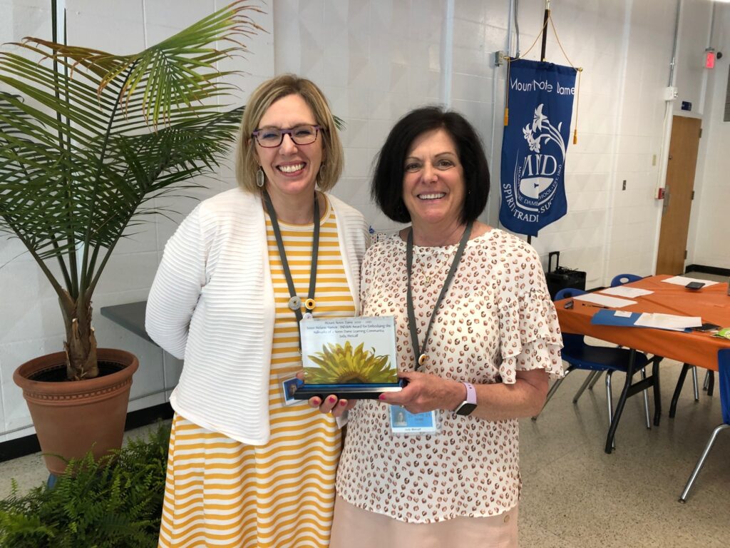 judy staff with karen - Mount Notre Dame High School