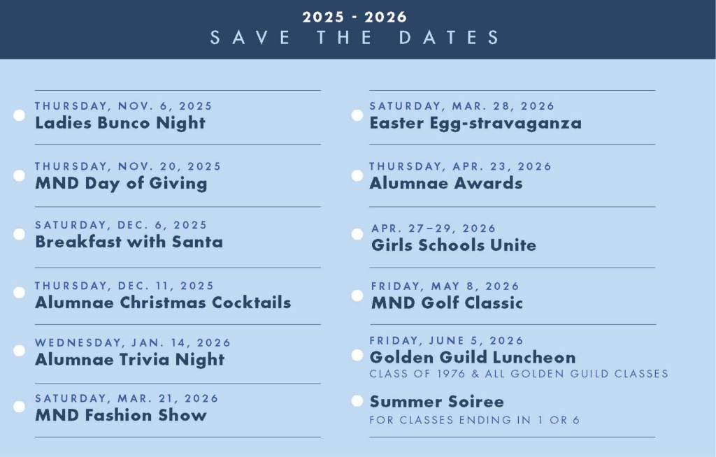MND Events 2025 | Support & Community at Mount Notre Dame High School